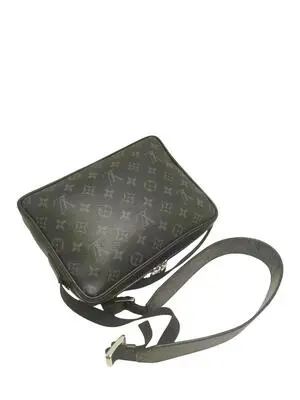 LOUIS VUITTON 2019 Monogram Taigarama Outdoor Messenger Crossbody Bag - Black