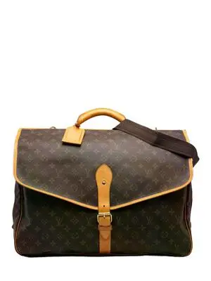 LOUIS VUITTON 1994 Monogram Sac Chasse Hunting Bag Travel Bag - Brown
