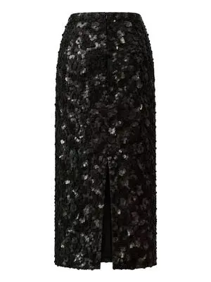 HERSKIND Sequin-embellished Midi Skirt - Black