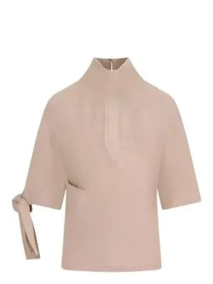 Jacquemus The Fiocco Knit Stand-collar Top - Neutrals