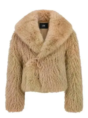 OW Alva Faux-fur Jacket - Brown