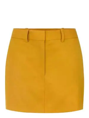 Elisabetta Franchi Gabardine Skirt Yellow