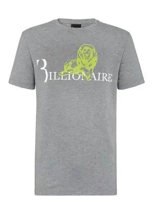 BILLIONAIRE Lion Logo-print T-shirt - Grey
