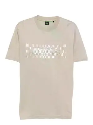 BOSS X Porsche Graphic-print T-shirt - Neutrals