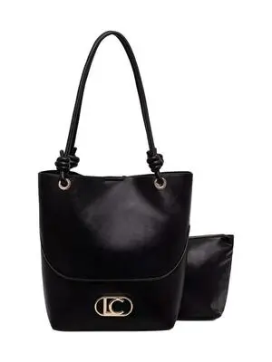 Lola Casademunt Logo-plaque Knotted Tote Bag - Black