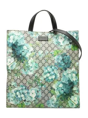 Gucci 2000-2015 Gg Supreme Blooms Convertible Soft Tote Satchel - Neutrals
