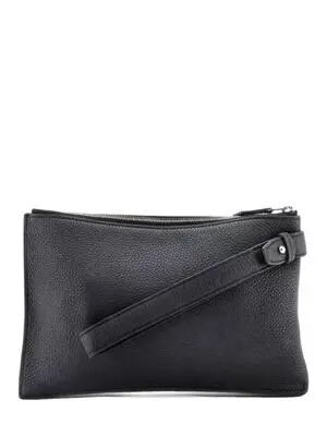 Hermès Cabavertige Leather 24 Pouch - Black