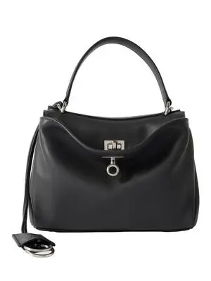 Balenciaga Rodeo Mini Leather Top-handle Bag Gray