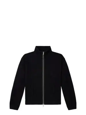 MFPEN Covet Ribbed Cotton-jersey Zip-up Sweatshirt - Black