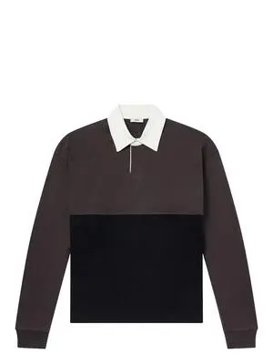 AGOLDE Colour-block Cotton-jersey Polo Shirt - Multi