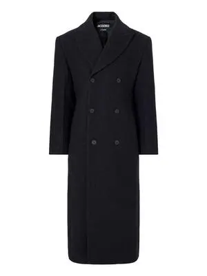 Jacquemus Le Manteau Tailleur Double-breasted Wool-blend Coat - Gray