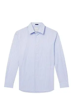 Paul Smith Striped Cotton-poplin Shirt - Blue