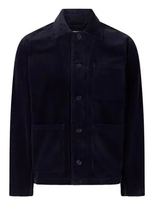 Nn07 Morgan 50004 Organic Cotton-corduroy Chore Jacket - Blue