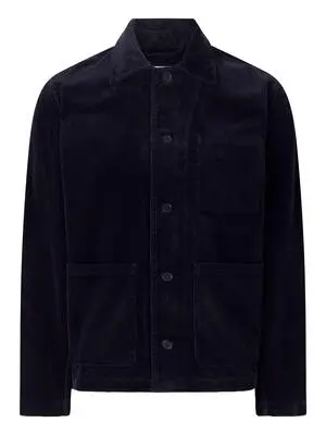 Nn07 Morgan 50004 Organic Cotton-corduroy Chore Jacket - Navy