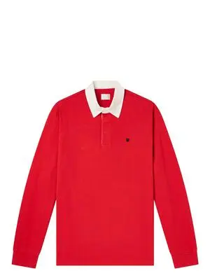 Aimé Leon Dore Logo-embroidered Cotton-jersey Polo Shirt - Red