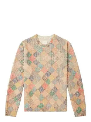 Aimé Leon Dore Checked Cotton Sweater - Multi