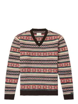 Aimé Leon Dore Fair Isle Wool-blend Sweater - Multi