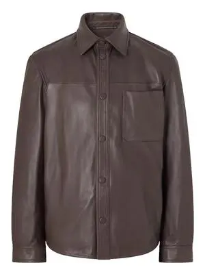 SLOWEAR Montedoro Leather Jacket - Brown