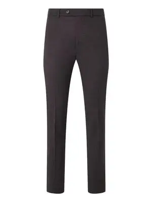 SLOWEAR Incotex Tapered Wool-blend Flannel Trousers - Brown