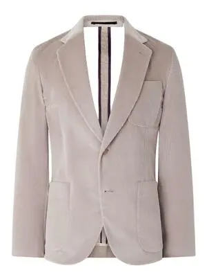 Paul Smith Cotton-stretch Corduroy Suit Jacket - Beige