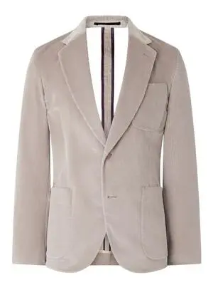 Paul Smith Cotton-stretch Corduroy Suit Jacket - Neutrals