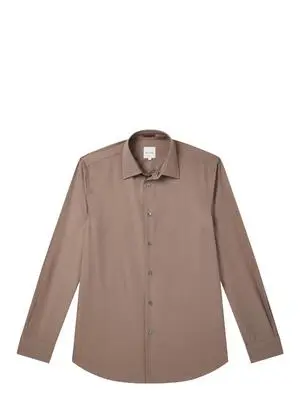 Paul Smith Cotton-poplin Shirt - Brown