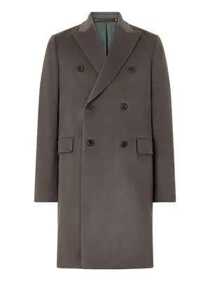 Paul Smith Double-breasted Wool And Cashmere-blend Coat - Gray