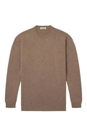 JIL SANDER Cashmere And Wool-blend Sweater - Brown