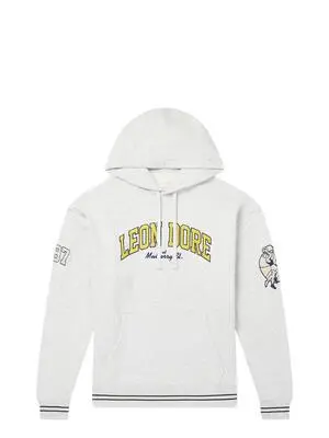 Aimé Leon Dore Logo-appliqué Cotton-jersey Hoodie - Gray
