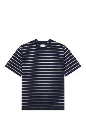 Aimé Leon Dore Striped Cotton-jersey T-shirt - Blue