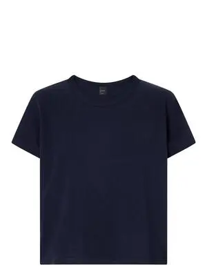 LESET The Margo Cotton-jersey T-shirt Blue