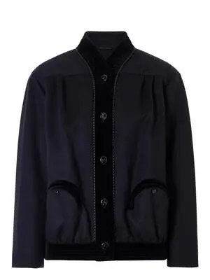 BLAZÉ MILANO Coiba Wool And Cashmere-blend Jacket - Blue