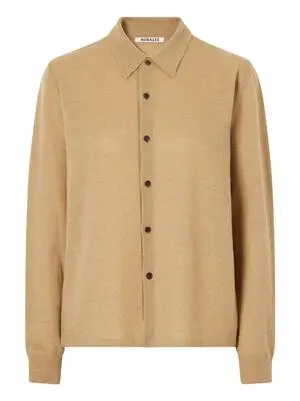 Auralee Cashmere Cardigan - Brown