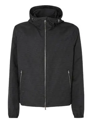 Fendi Fendi FF Printed Hooded Jacket No