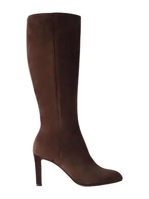 CHRISTIAN LOUBOUTIN Fannylove 85 Suede Knee Boots - Chocolate