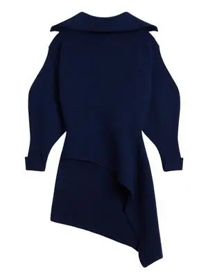 Givenchy Asymmetric High Neck Knitted Dress - No