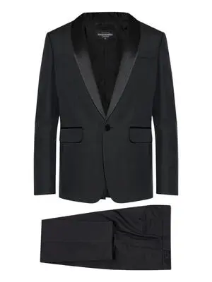 Dsquared2 Single-vent Tuxedo Suit - Black