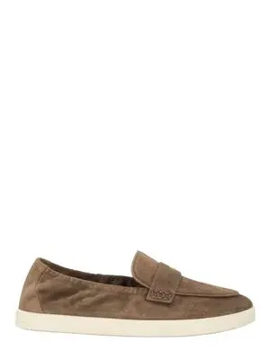Tory Burch Minimalist Suede Loafers - Brown