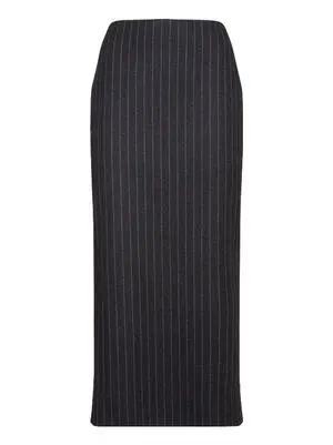 Versace Striped Skirt - Black