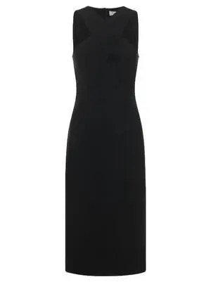 Michael Kors Crepe Mid-length Dress - Black