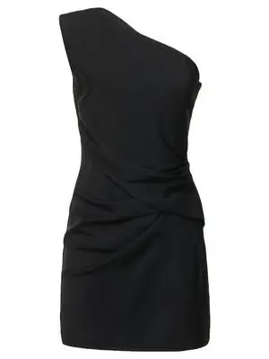 Roland Mouret Asymmetrical Stretch Mini Dress - Black