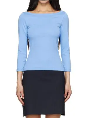 FLORE FLORE Steffi Long-sleeve T-shirt - Light Blue