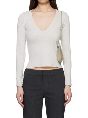 FLORE FLORE Dewi Long-sleeve T-shirt - Light Gray