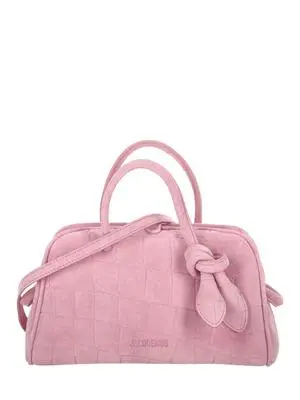 JACQUEMUS Croc-embossed Suede Tote Bag