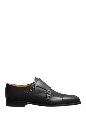 Dior Heir Double Monk Derby Shoe - Black