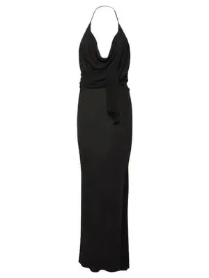 AYA MUSE Halter Neck Dress - Black