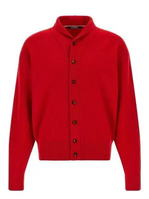 Jacquemus Button-up Knit Cardigan - Red