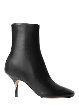 Jacquemus Sculpted Heel Ankle Boots - Black