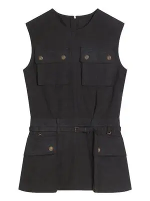 Dries Van Noten Overdyed Utility Top - Black