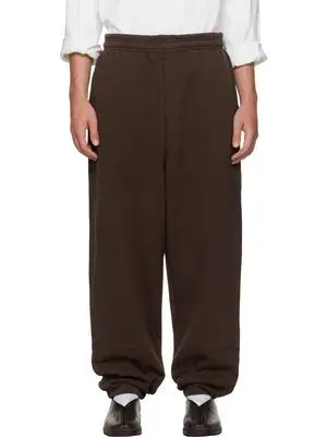 ENTIRE STUDIOS Oversized Fleece Joggers - Brown
